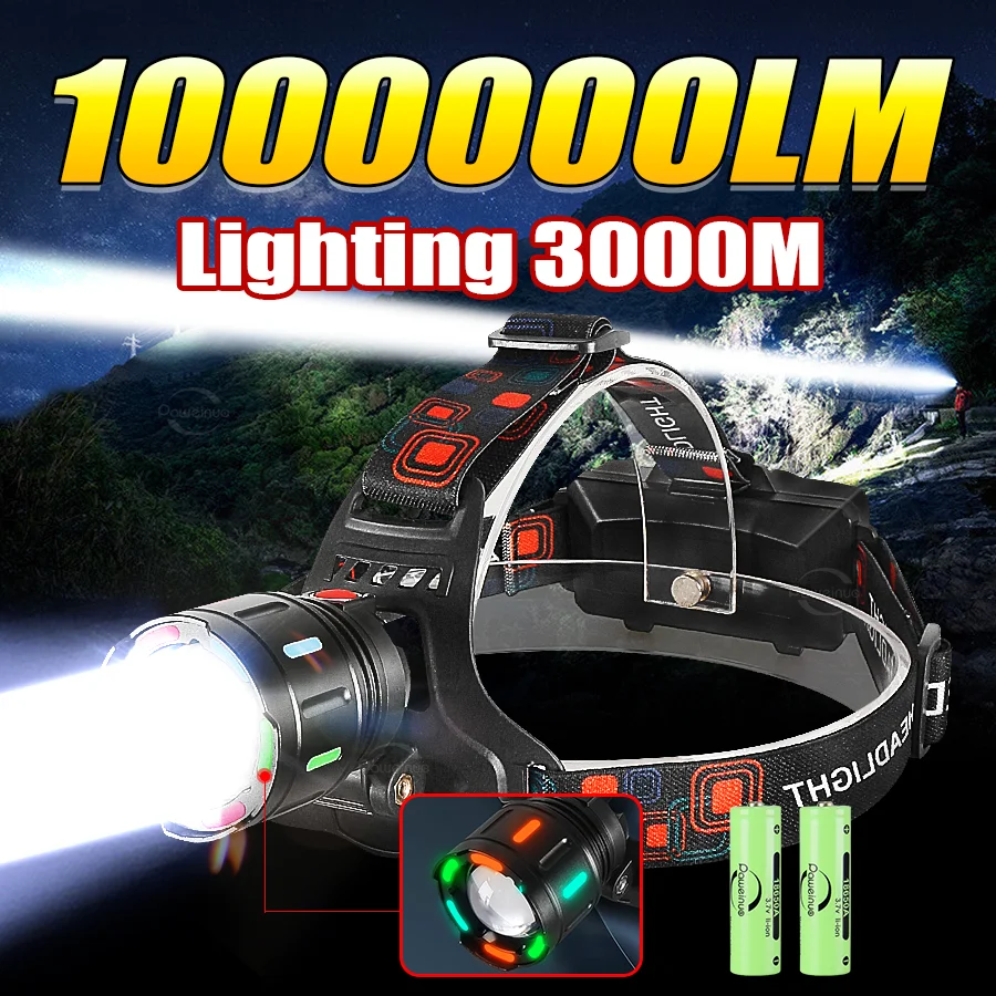 High-Power-LED-Headlamp-Long-Rang-3000M-Head-Flashlight-Rechargeable ...