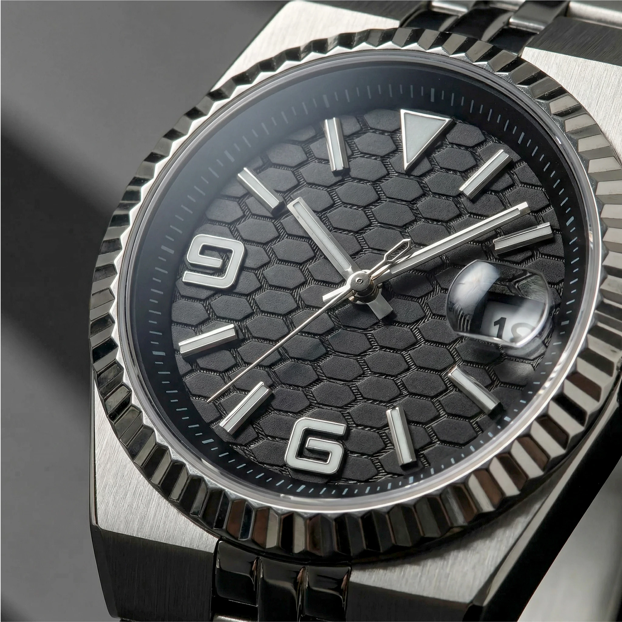 Custom Pilot Watch NH35 Automatic Mechanical Men Watch Sapphire Crystal ...