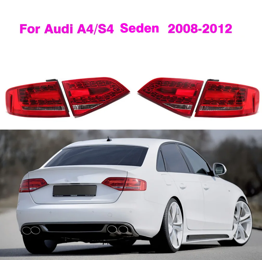 LED Rear Inner Tail Light For Audi A4 B8 Seden 2008 2009 2010 2011 2012 ...