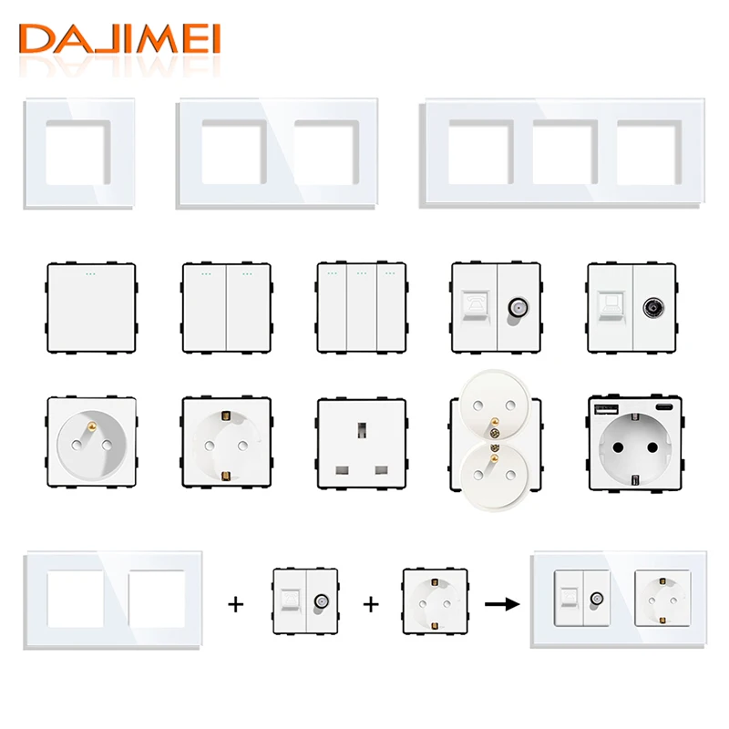 Internet Socket Tv | Outlet Internet Tv Socket | Socket Glass Internet ...