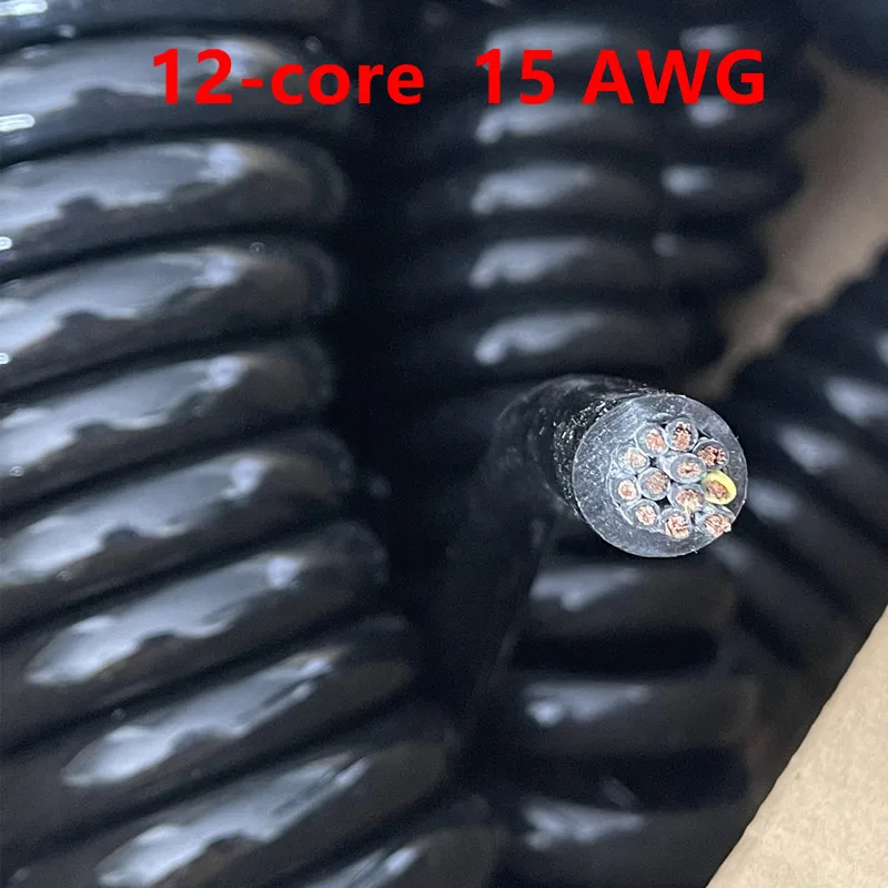 Spring-wire-spiral-cable-10core-13awg-11awg-PUR-cable-of-pure-copper ...