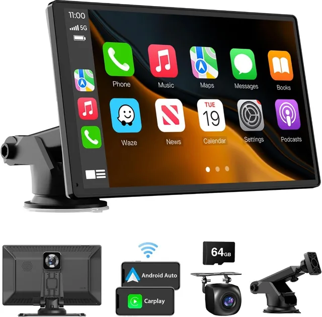 4K Dash Cam Car Stereo with CarPlay & Android Auto – THE CAR ADDICT