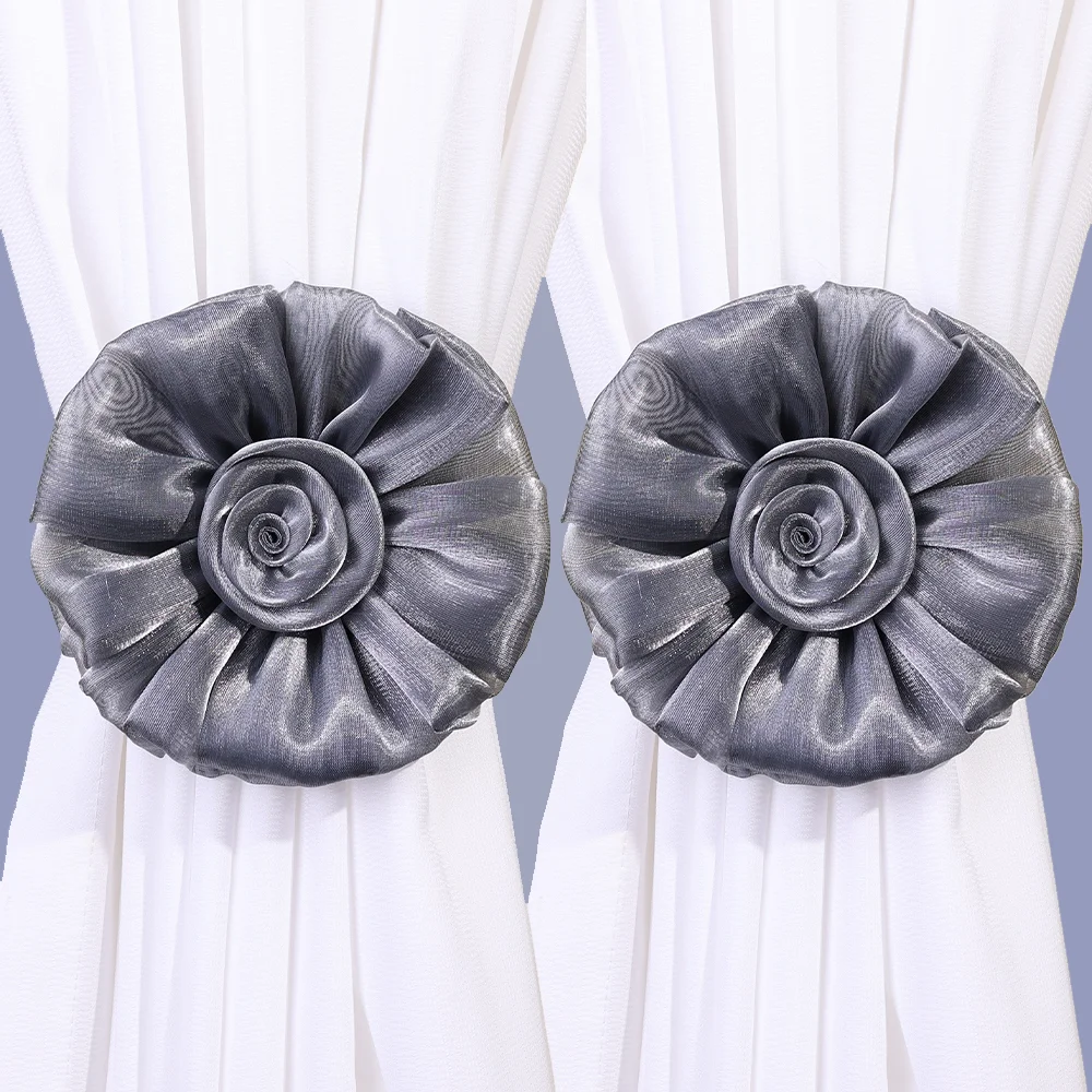 Flower-Shape-Curtain-Tiebacks-Hanging-Hook-Window-Curtains-Clips-Buckle ...