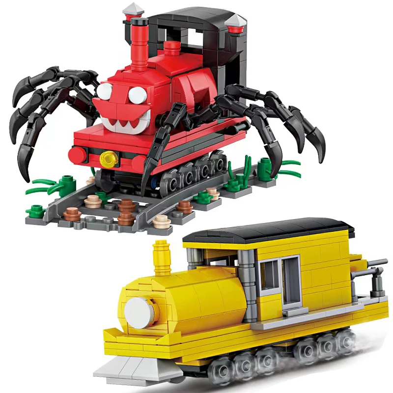 Moc-Choo-Choo-Charles-Horrors-Game-Building-Blocks-Spider-Train-Cartoon-Monster-Steam-Trains ...