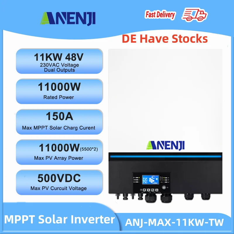 11KW-48V-Solar-Hybrid-Inverter-Pure-Sine-Sine-Dual-MPPT-230V-On-Grid ...