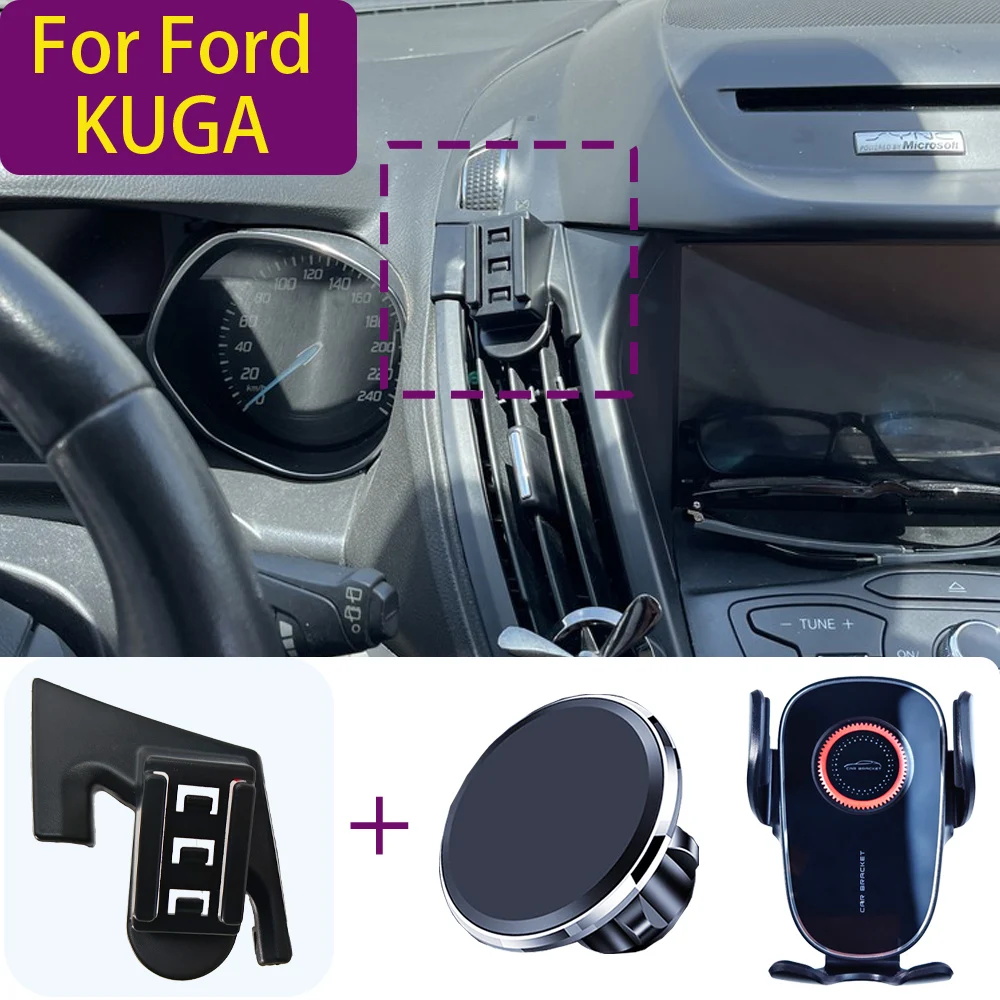 For-Ford-KUGA-2015-2016-2017-2018-2019-2020-Magnetic-Car-Phone-Holder ...