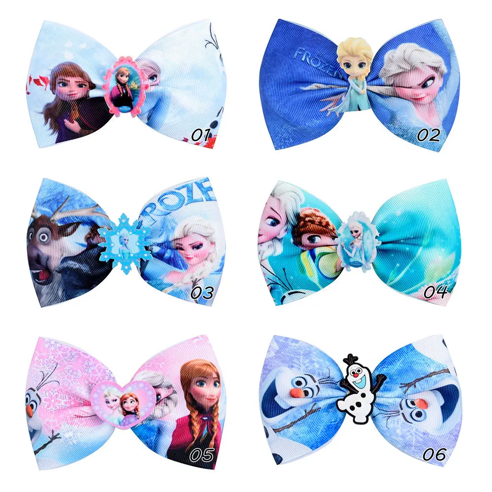 Disney-Frozen-Aisha-Anna-Princess-Kids-Hairpin-Bow-Olaf-Hair ...