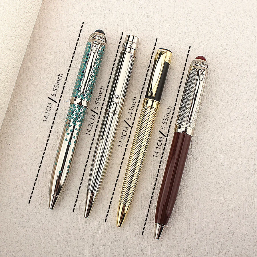 Metal Ballpoint Pen High Quality Dual Color Electroplating 0.7MM Nib ...