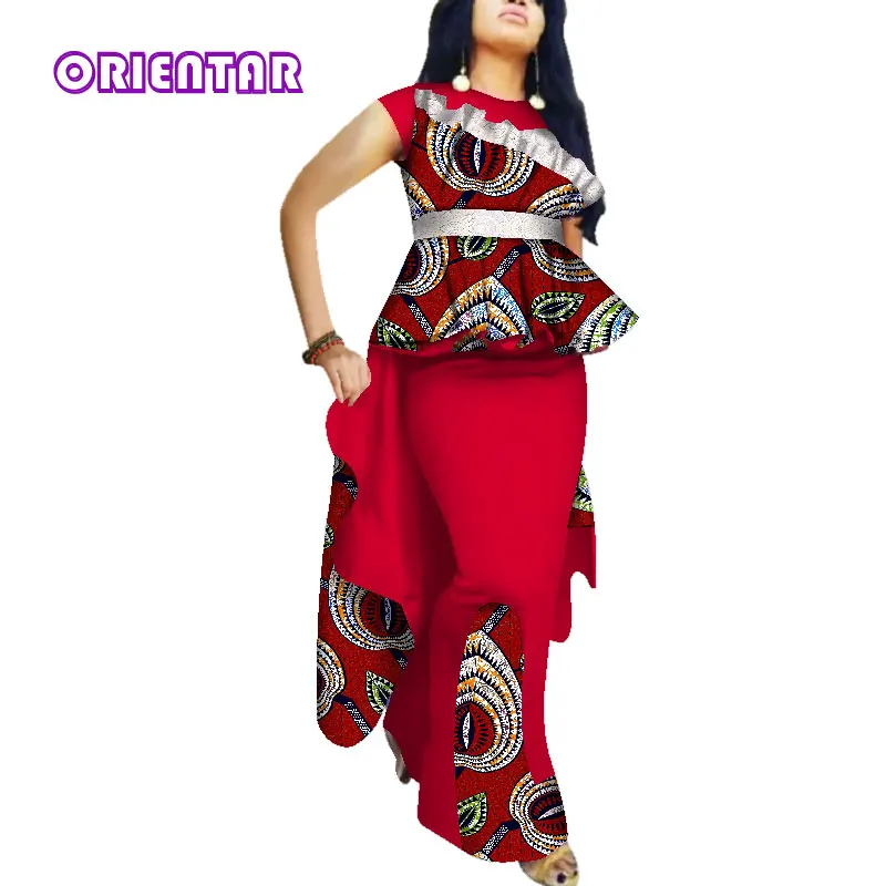 2-Piece-Set-African-Outfits-for-Women-White-Long-Tail-Tops-and-Skirt ...