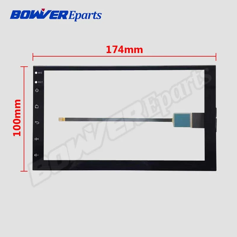 7/9/10 Inch 2.5D Touch Screen Panel For Car Stereo Double Din MP5 ...