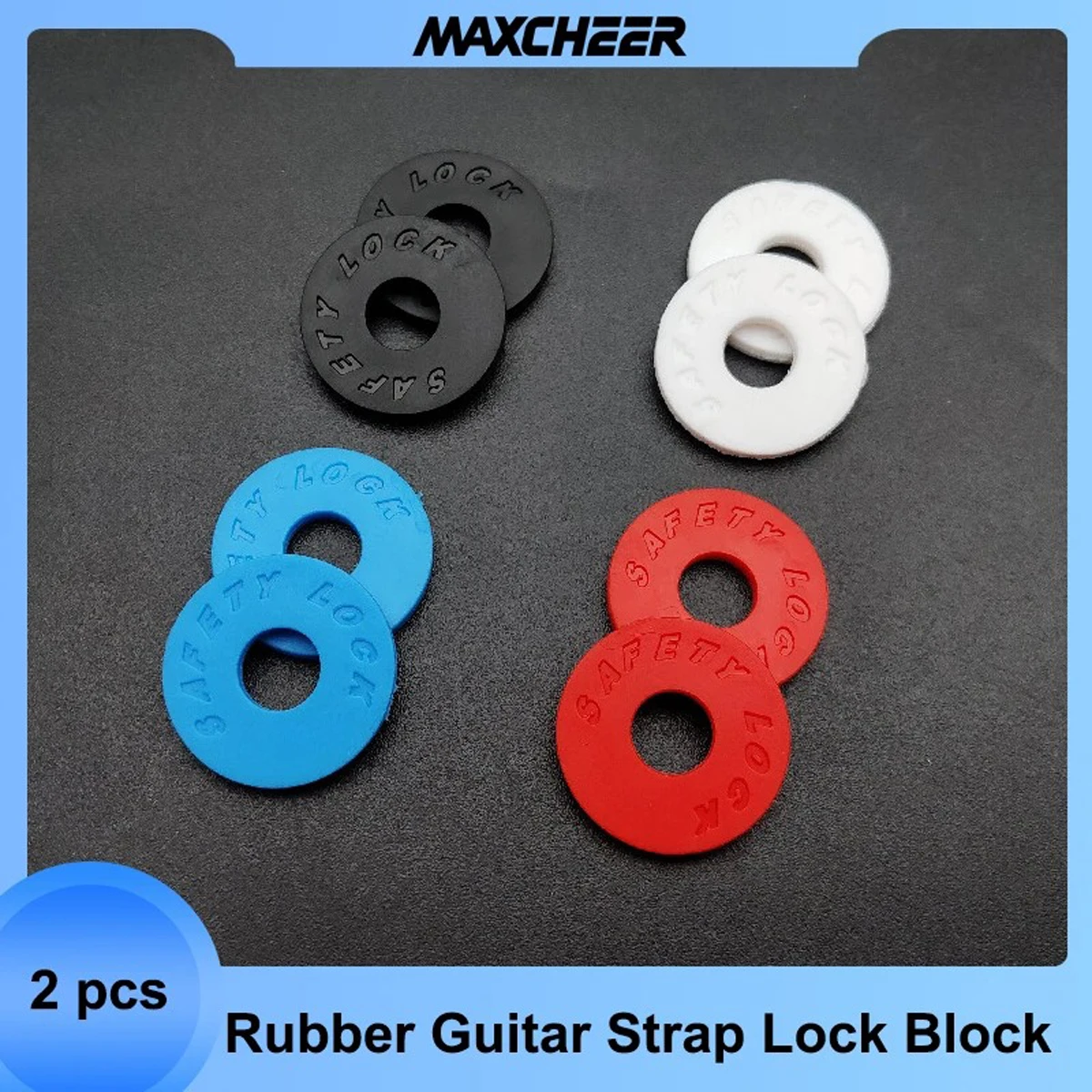 Premium-Rubber-Guitar-Strap-Locks-Fixa-o-segura-para-guitarras-el ...