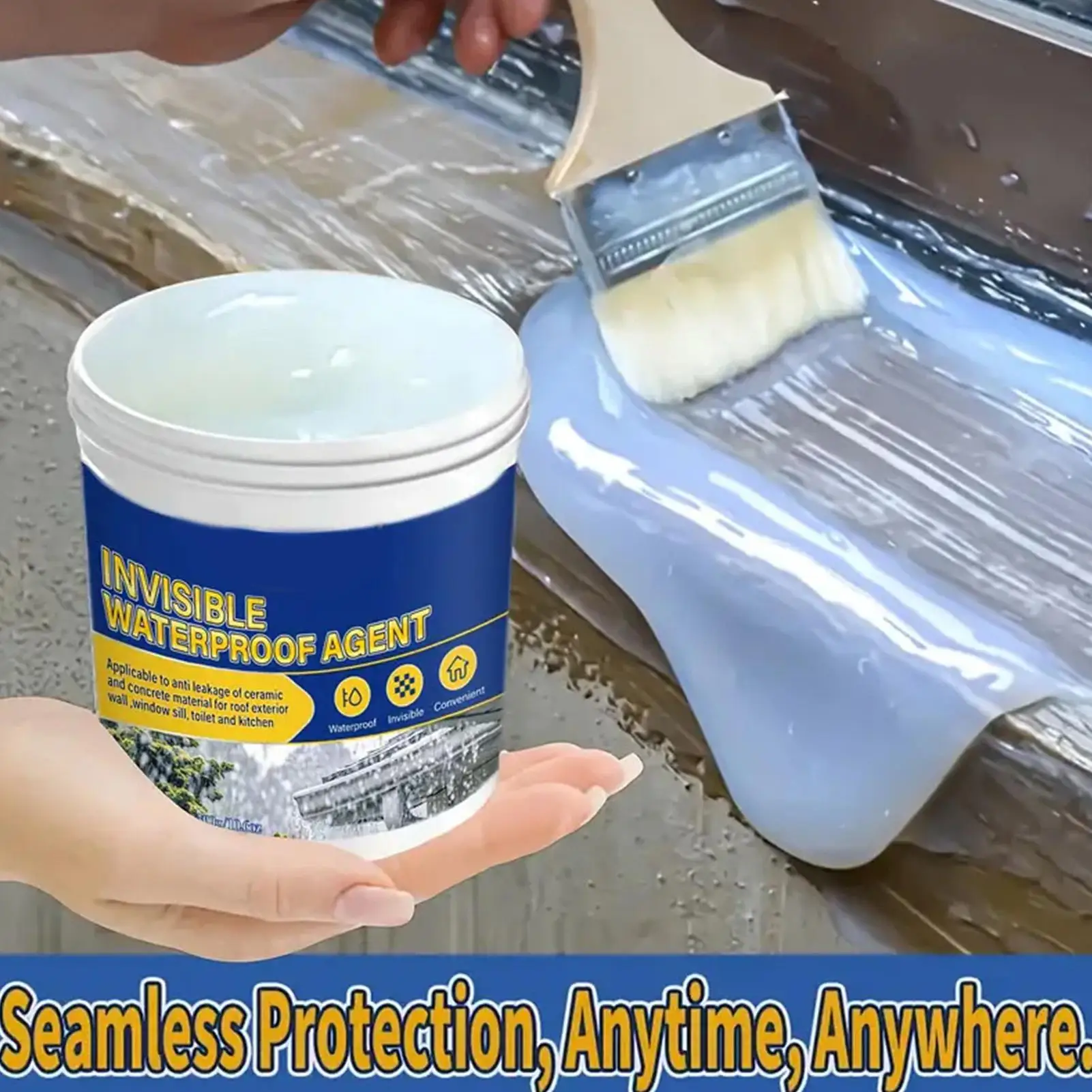 Transparent Waterproofing Sealant, Multi-Purpose Leak Proof Caulk Glue ...