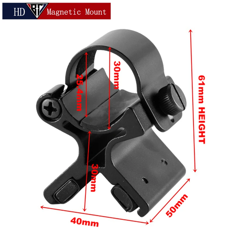 Magnetic Scope Gun Mount Magnet Flashlights Mount Strong X Holder Led ...