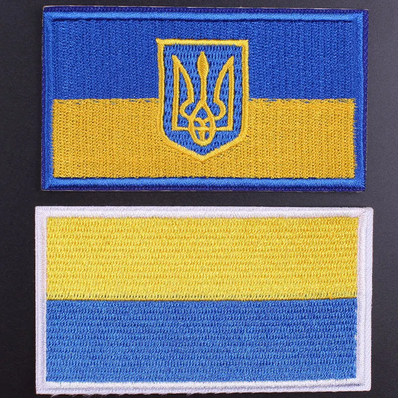 Iron-on-Ukraine-Flag-Embroidery-Patch-Ukrainian-National-Emblem-Patches ...