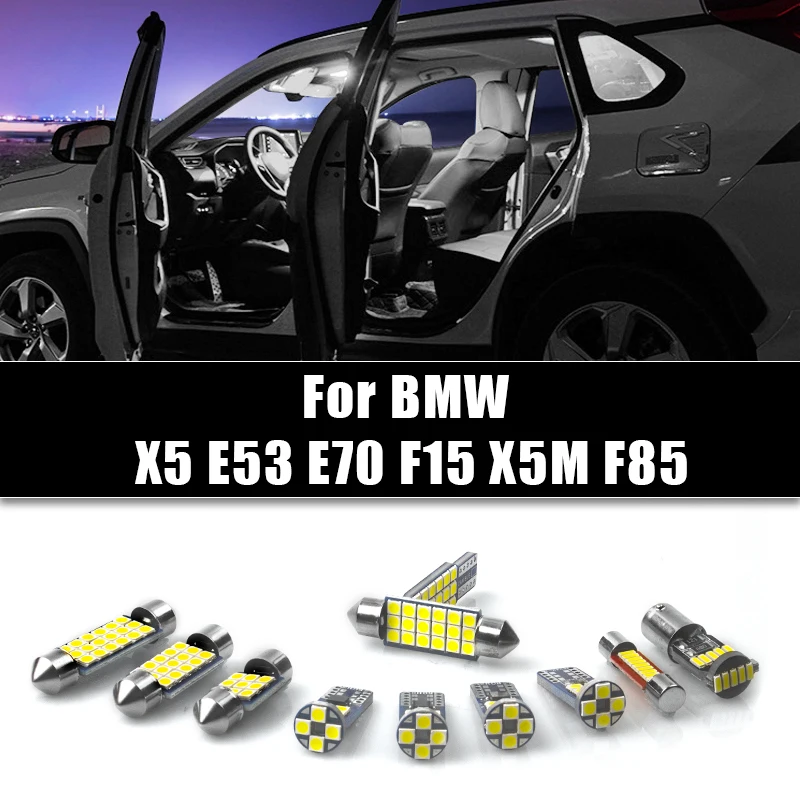 12v Car LED Bulbs For BMW X5 E53 E70 F15 X5M F85 Auto Interior Reading ...