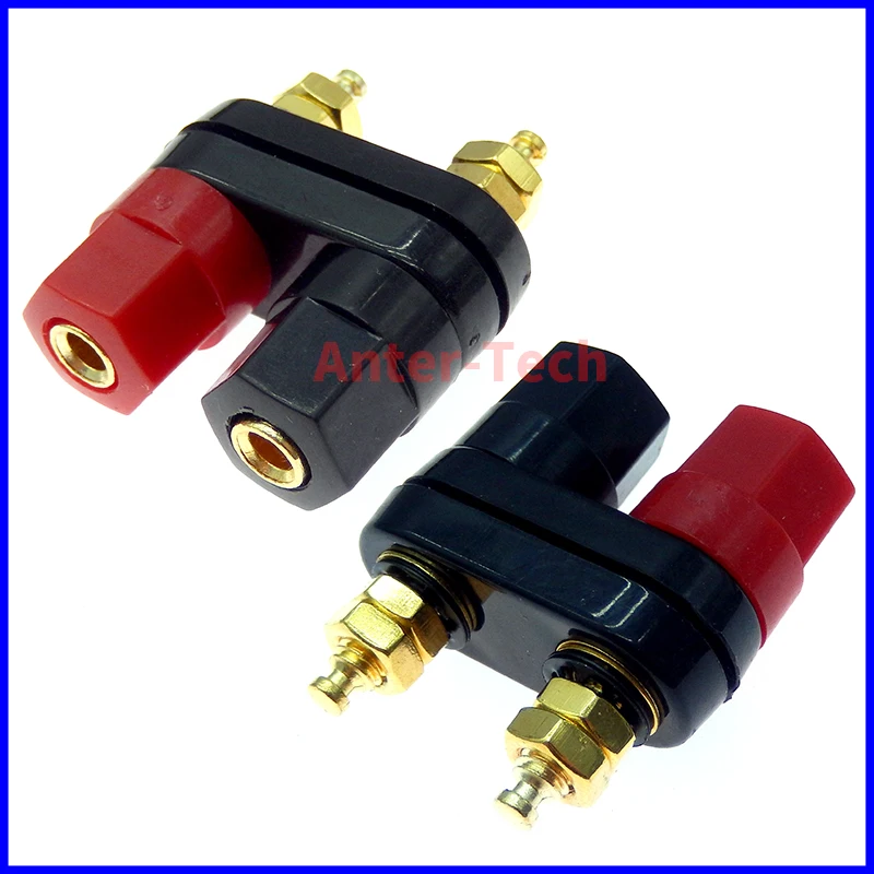 1PCS-Banana-plugs-Couple-Terminals-Red-Black-Connector-Amplifier ...
