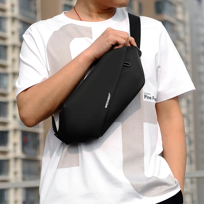 Men's Waist Bag Waterproof Hip Sack Belly Chest Bags for Man 2023 Fanny ...