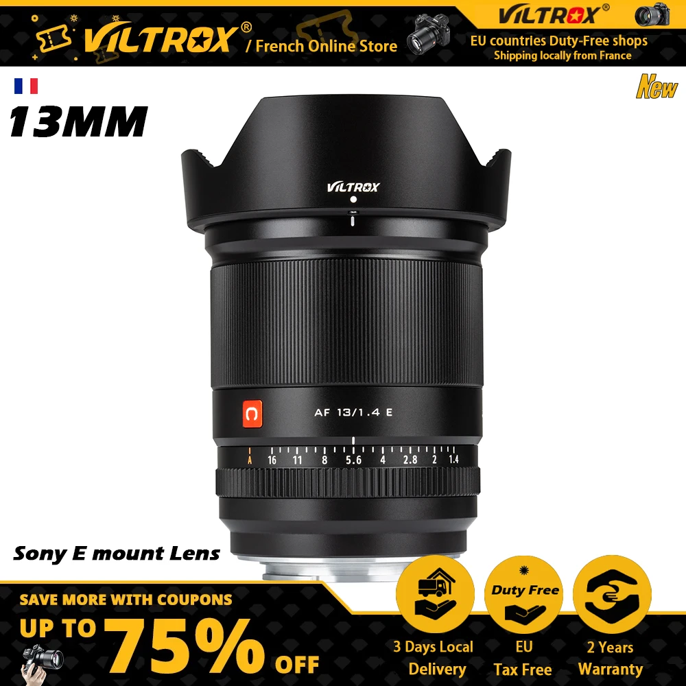 Viltrox-13mm-F1-4-Sony-E-mount-Lens-obiettivo-con-messa-a-fuoco ...