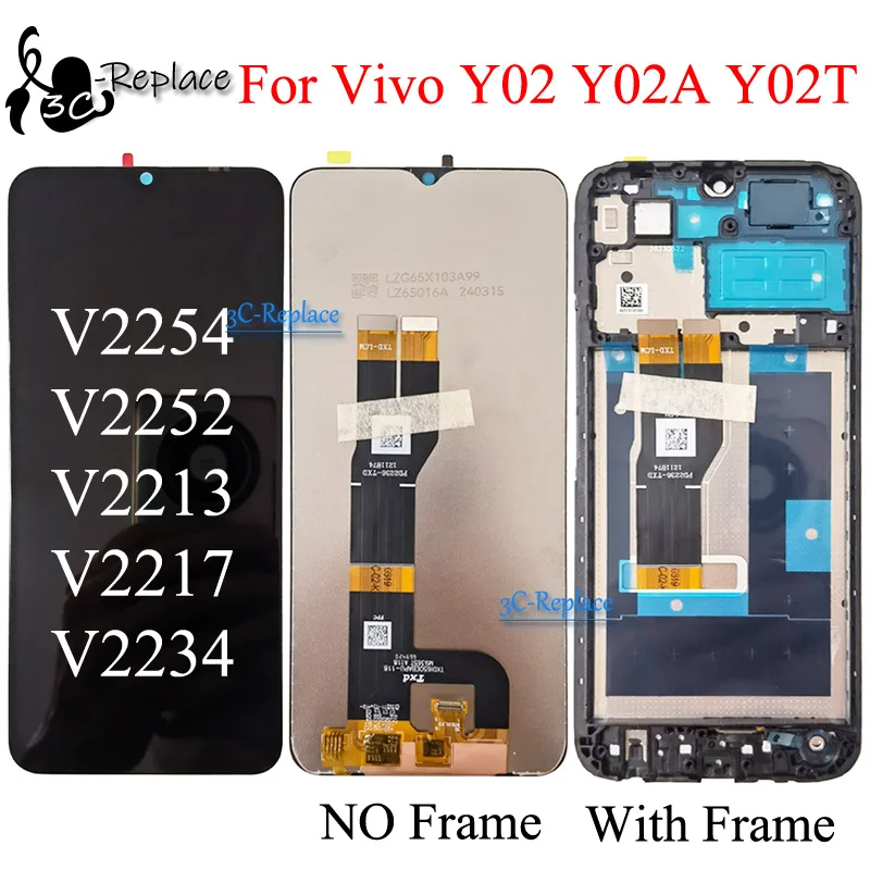 Black-6-51Inch-For-Vivo-Y02-V2213-V2217-Vivo-Y02A-Vivo-Y02T-LCD-Display ...