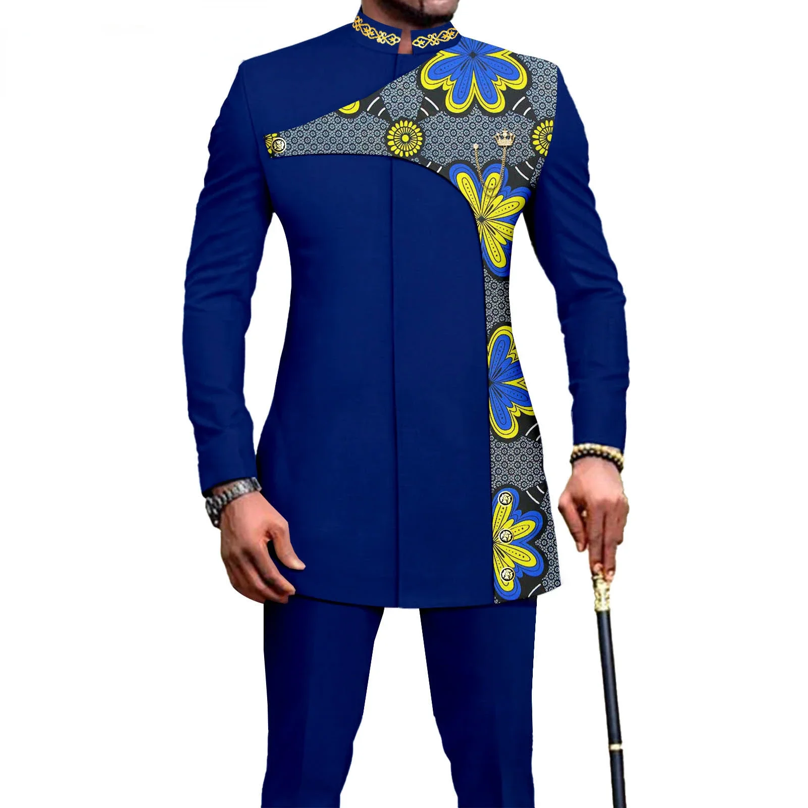 Bazin-Riche-African-Traditional-Clothing-for-Men-Zip-Shirts-and-Pants-2 ...