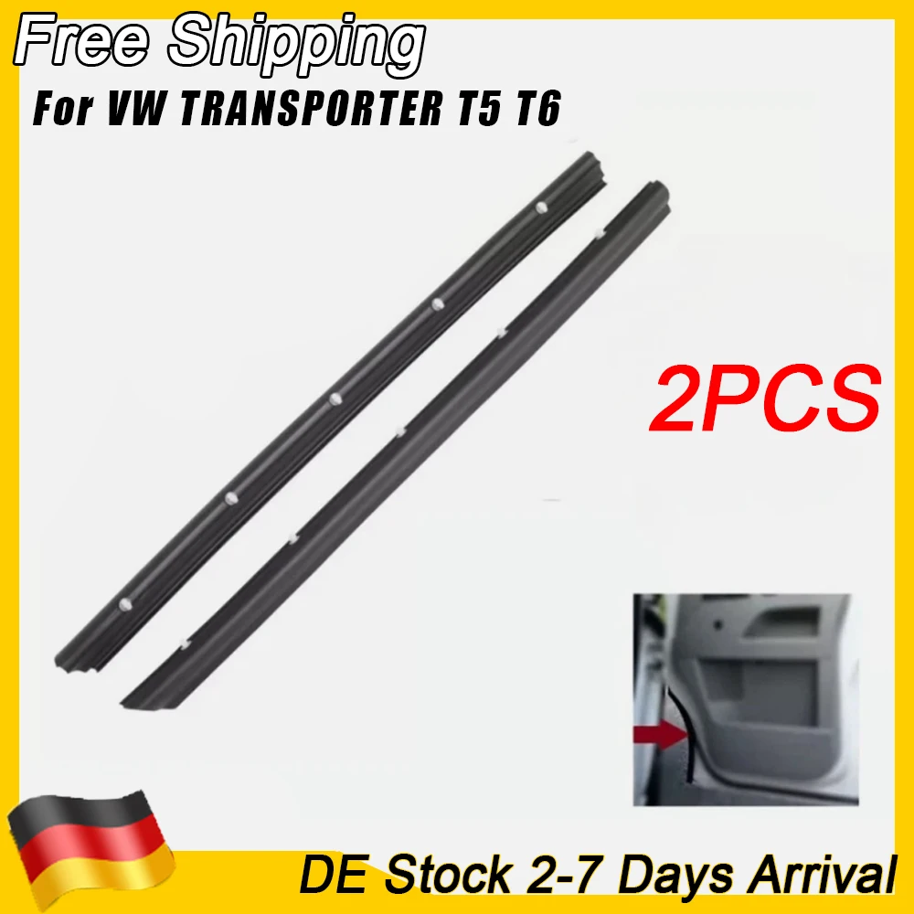 Pair For VW Transporter T5 T6 Door Seal Rubber Seal 7H0837566Aa ...