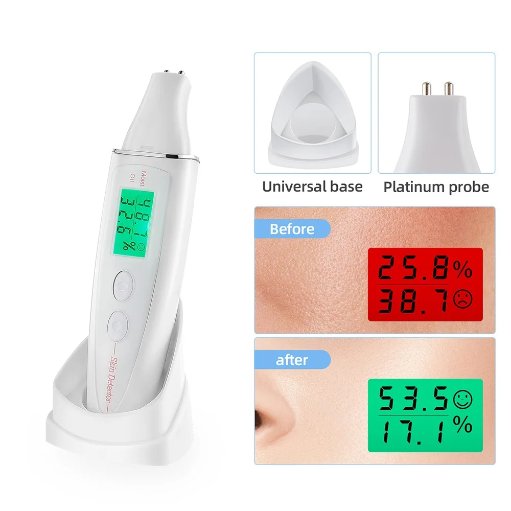 Digital-Skin-Tester-Moisture-Oil-Test-Meter-Face-Detector-Facial-Skin ...