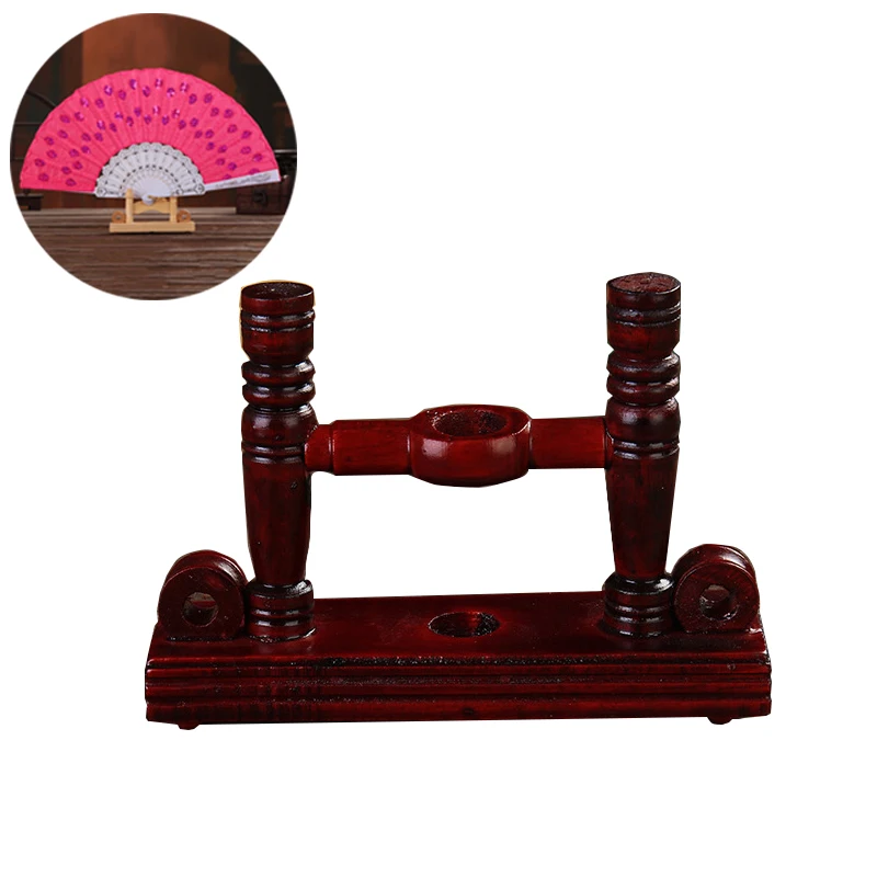 Vintage Art Style Folding Fan Stand Display Base Holder Home Office ...