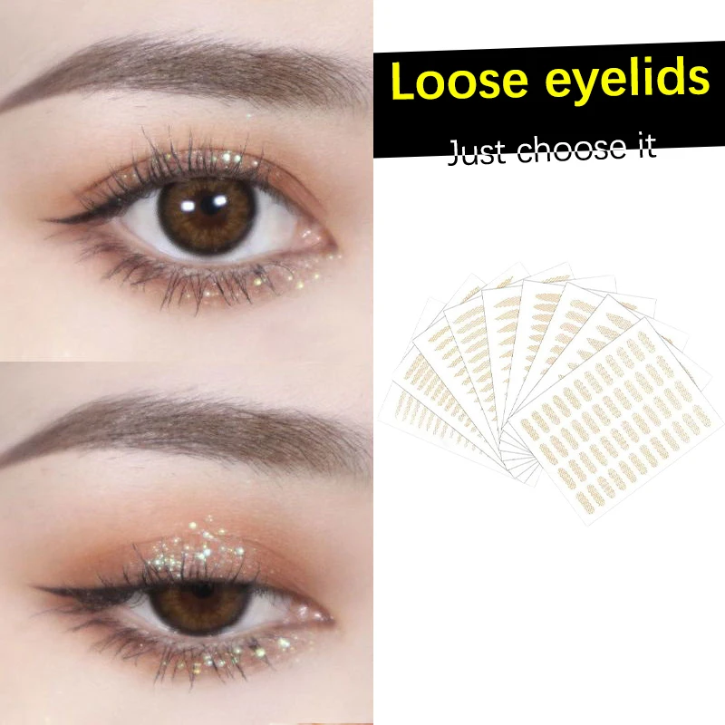 5-Sheets-Gauze-Lace-Mesh-Olive-Shaped-Eyelid-Paste-Shaped-Invisible ...