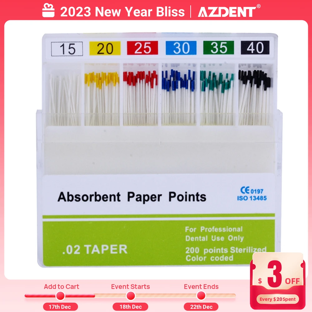 AZDENT-Dental-Absorbent-Paper-Points-Moisture-Absorbing-Paper-Tips ...