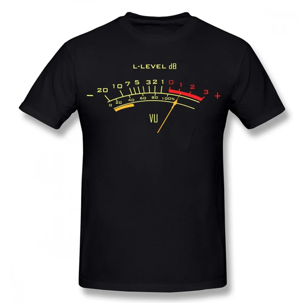 Vu-Meter-Vintage-Analog-T-Shirt-Men-Cotton-Summer-Audio-Engineer ...