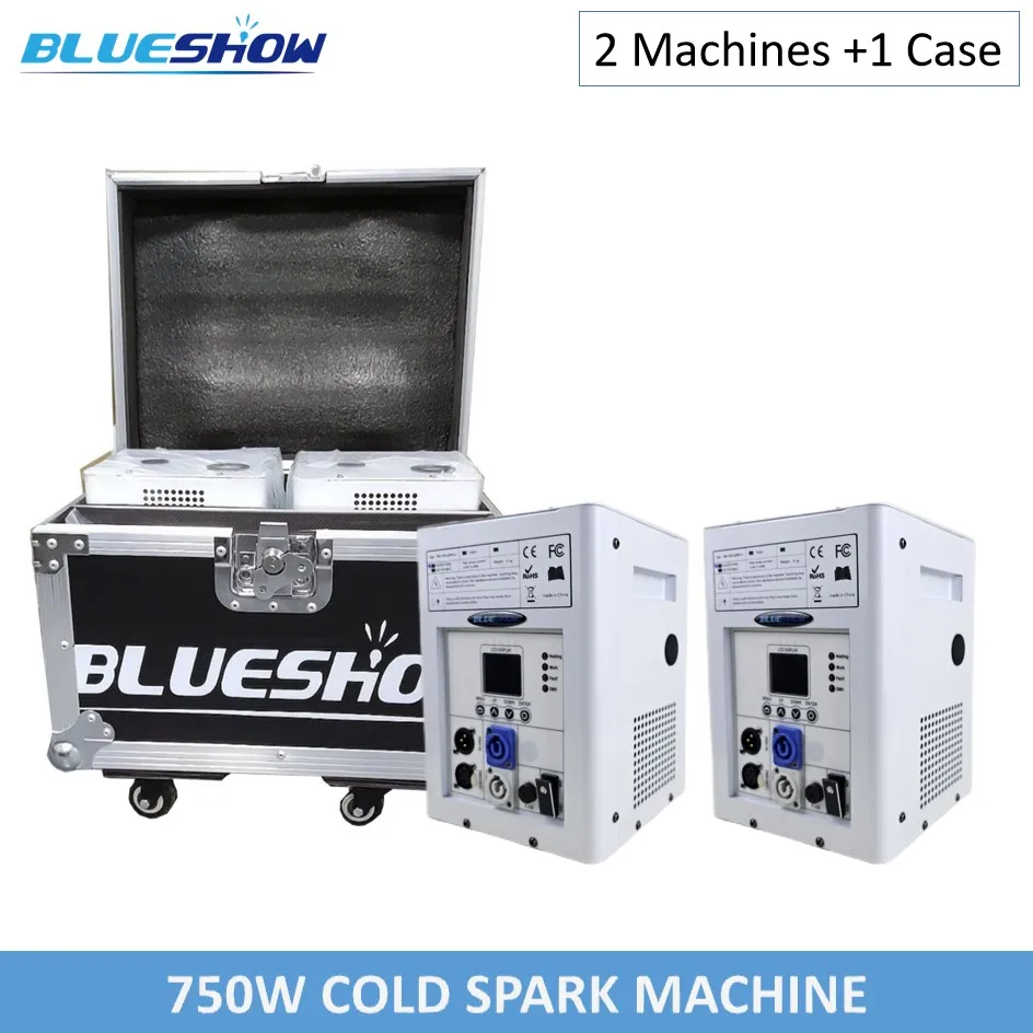2PCS-Cold-Spark-Machine-750w-Flightcase-LCD-Cold-Firework-Machine-DMX ...