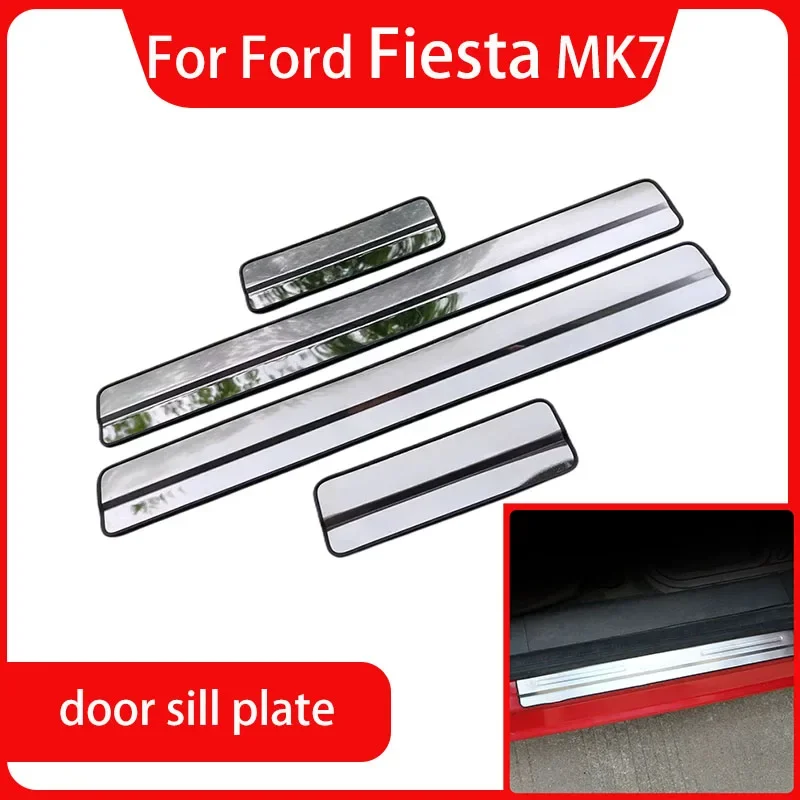 Stainless-Steel-Car-Door-Scuff-Plate-Doors-Sill-Plates-Sticker-Fit-Car ...