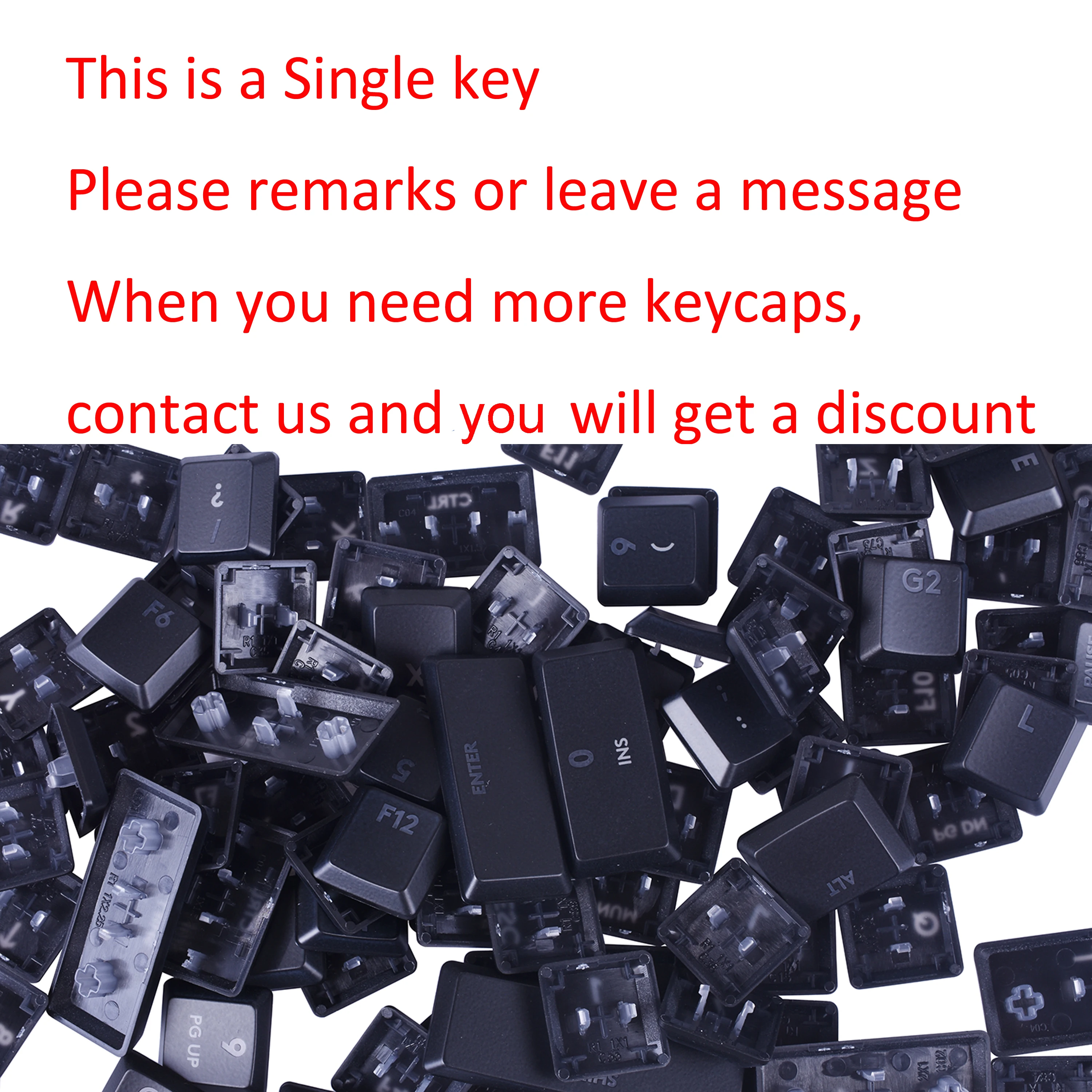 Original transparente única chave boné keycap apto para logitech g813 ...