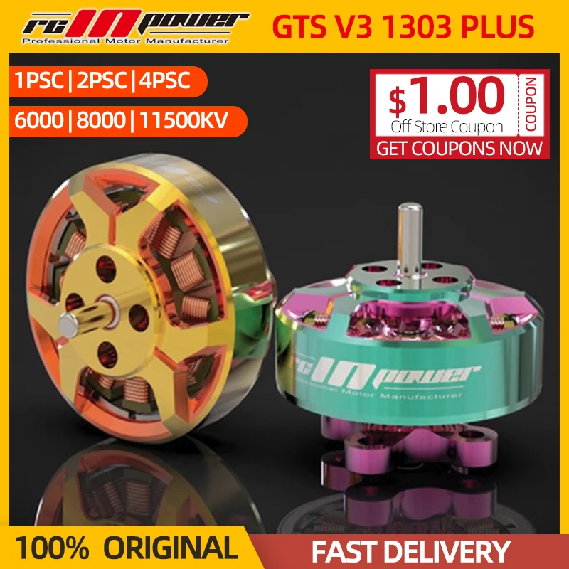 New-Upgrade-1-2-4PCS-Rcinpower-GTS-V3-1303-Plus-Brushless-Motor-6000 ...