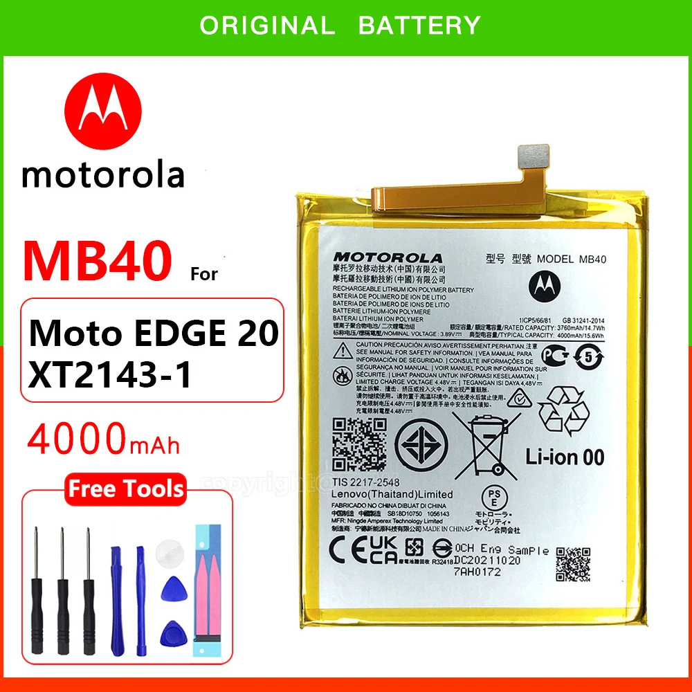 Bater-a-100-Original-Motorola-MB40-para-Motorola-Edge-20-XT2143-1 ...