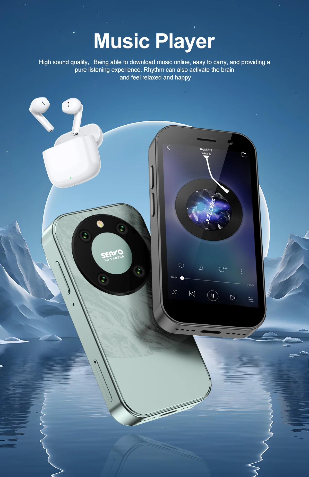 SERVO KING9000 4G LTE Cellular Mini Smartphone Android 10.0 Dual SIM ...