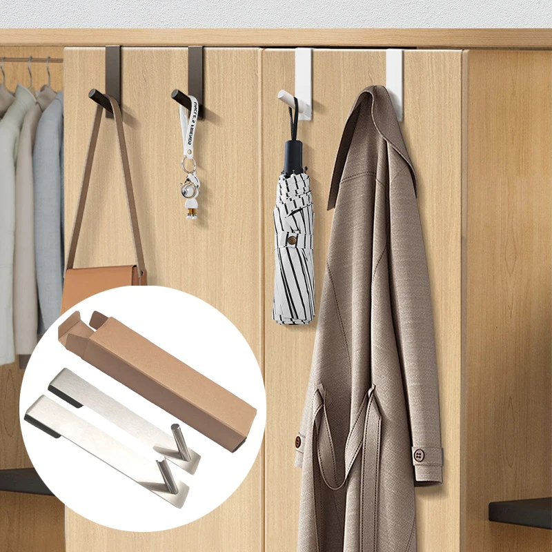 Stainless Steel Hook Double-Sided Metal Non-Stick Easy Storage Clothes ...
