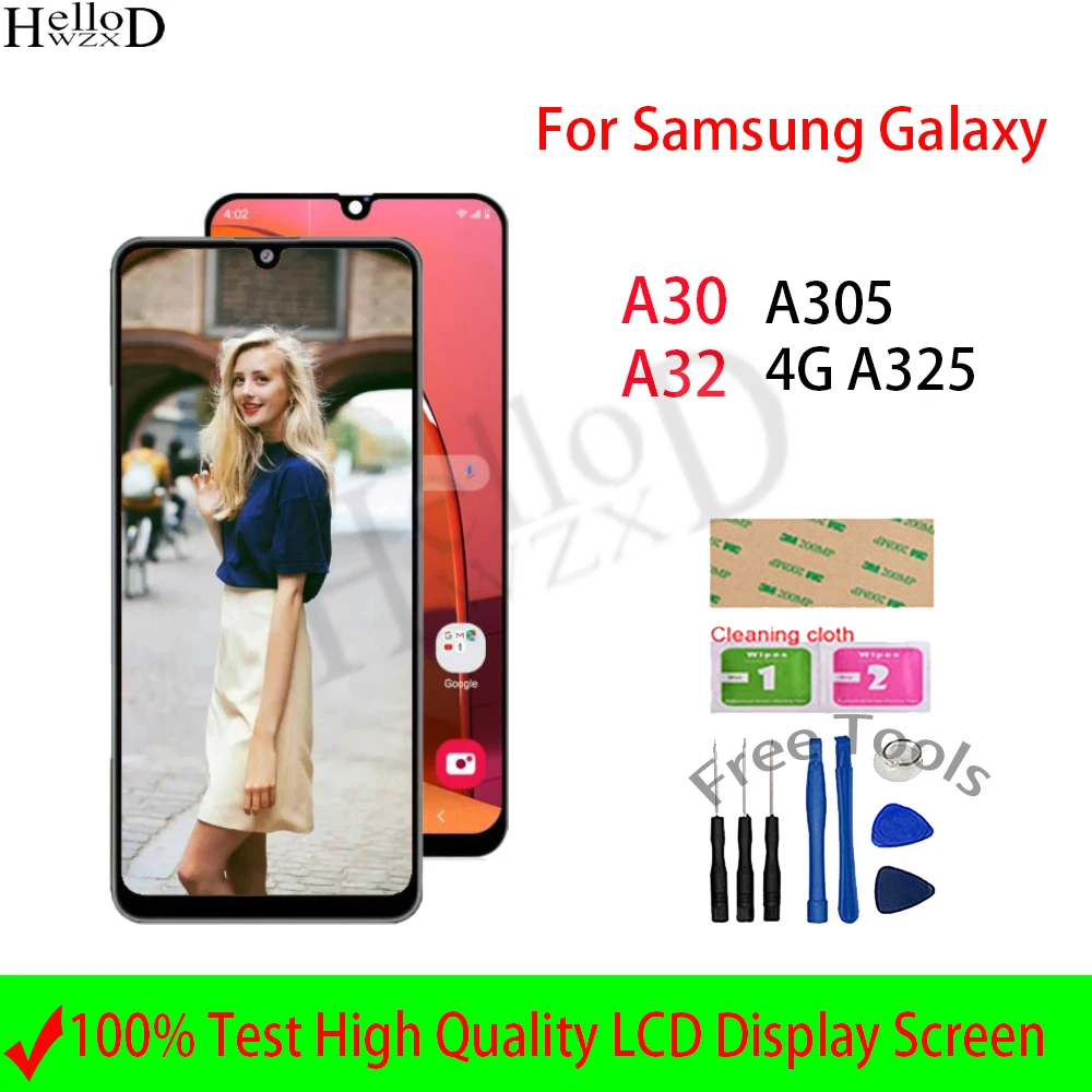 Original For Samsung Galaxy A30 A305 Lcd Screen For Samsung A32 4g A325 ...