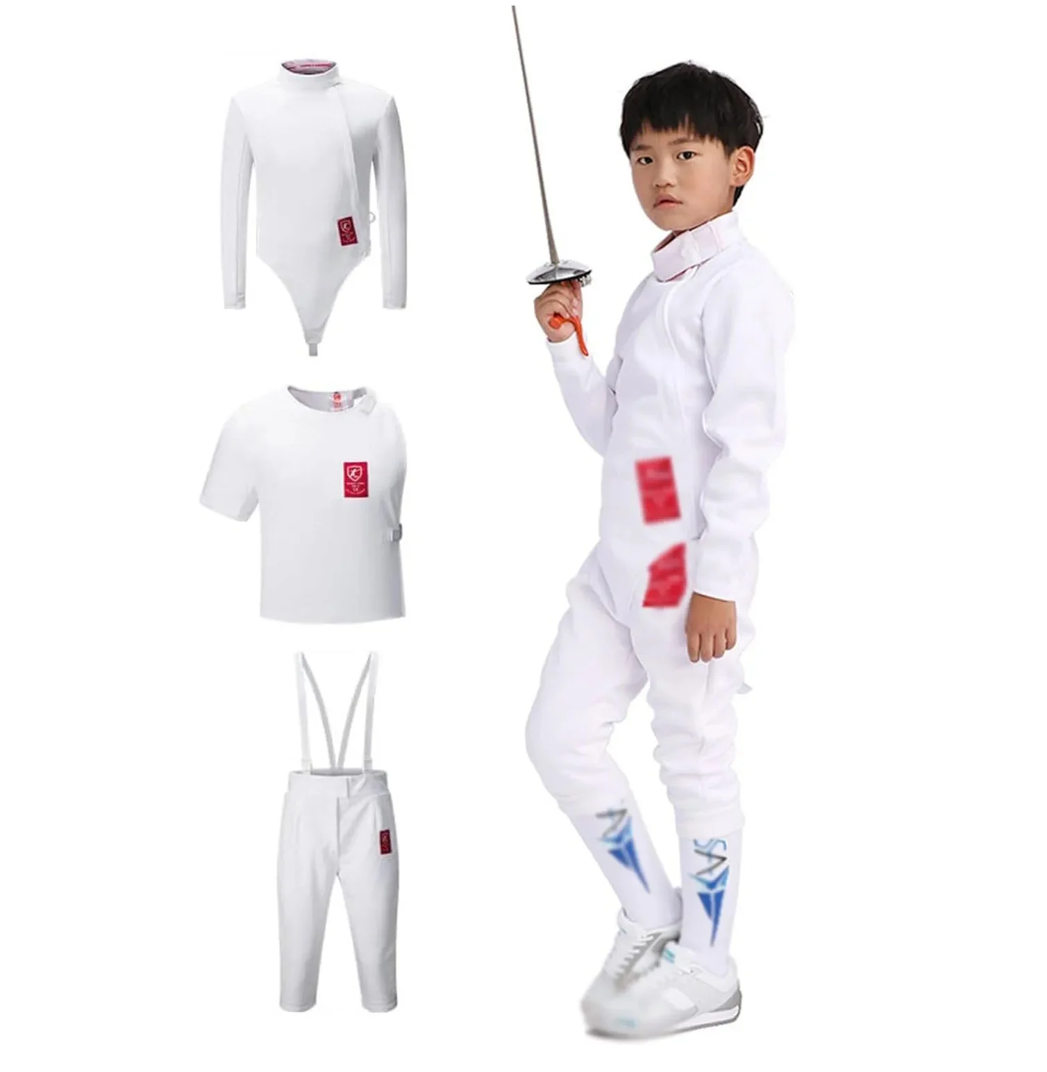 2024-350NW-Fencing-Jacket-Uniform-Suit-Pants-Jacket-Vest-Set-Classic ...
