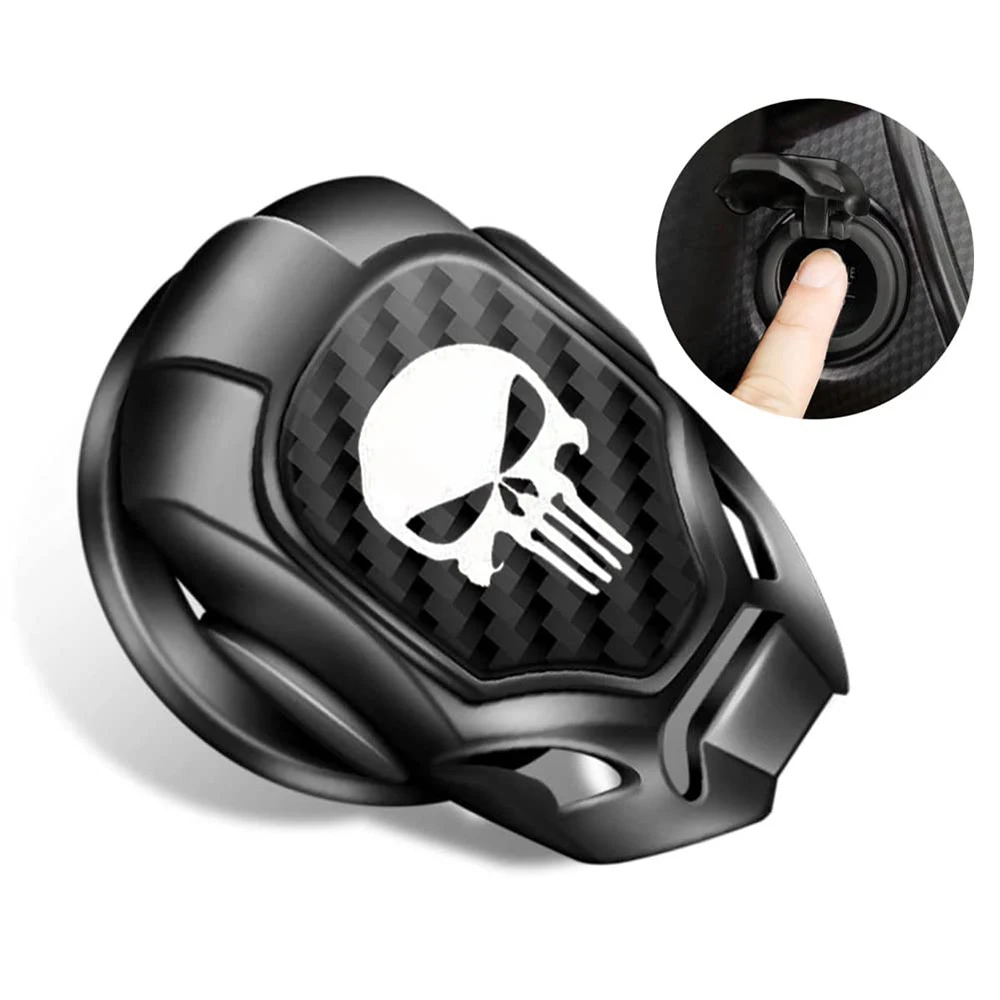 1Pcs-Skull-Car-Push-Start-Stop-Button-Cover-Aluminum-Alloy-Carbon-Fiber ...