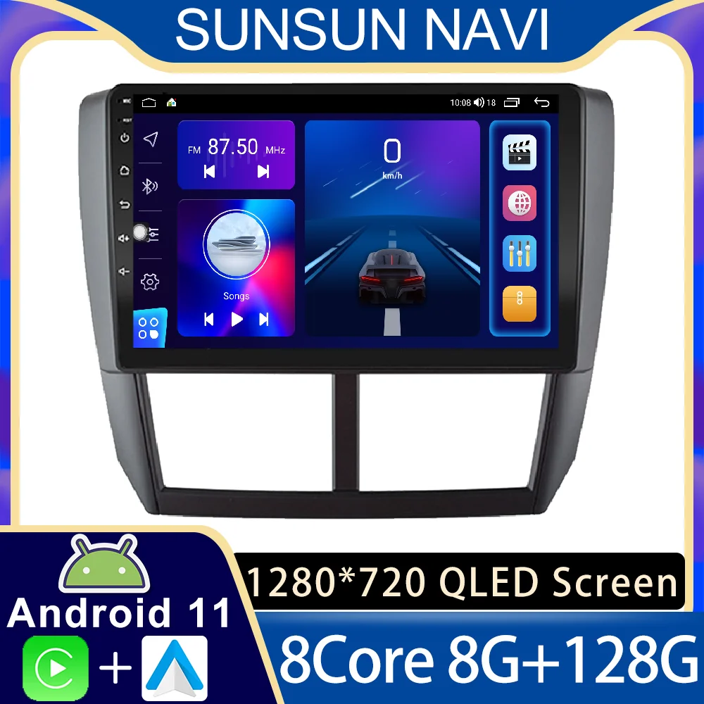 Reproductor Multimedia con Android 11 para Subaru Forester 3 SH 2007 ...
