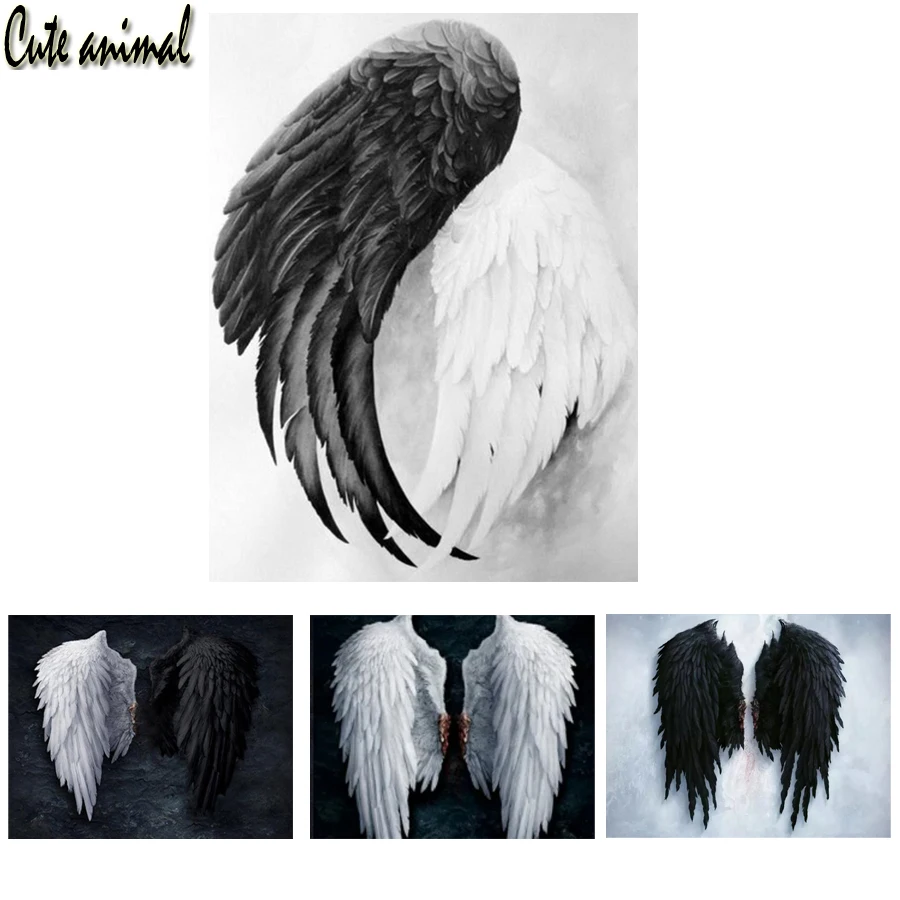 Realistic Angel Wings Painting