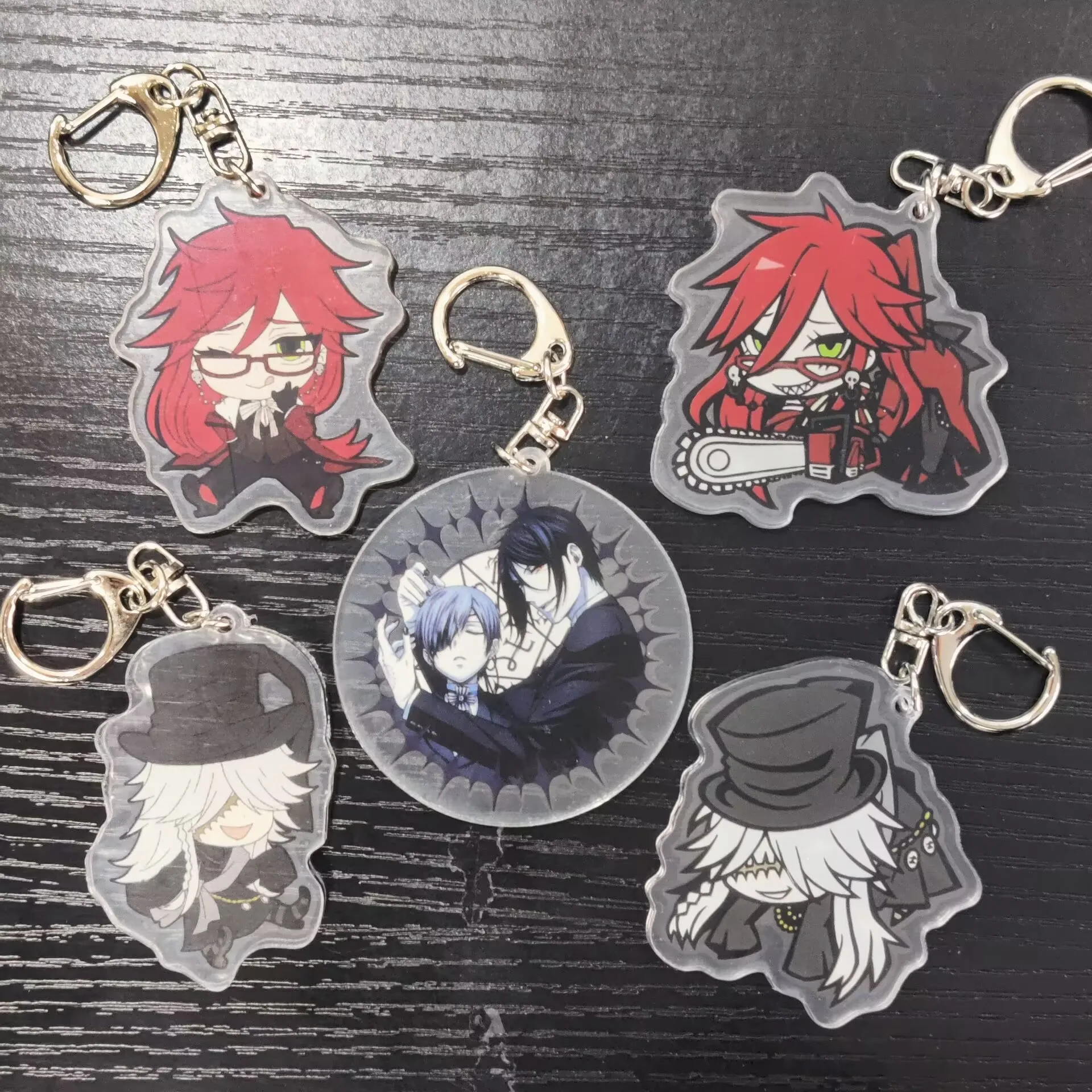 Black Butler Anime Figures Sebastian Michaelis Undertaker Grelle ...