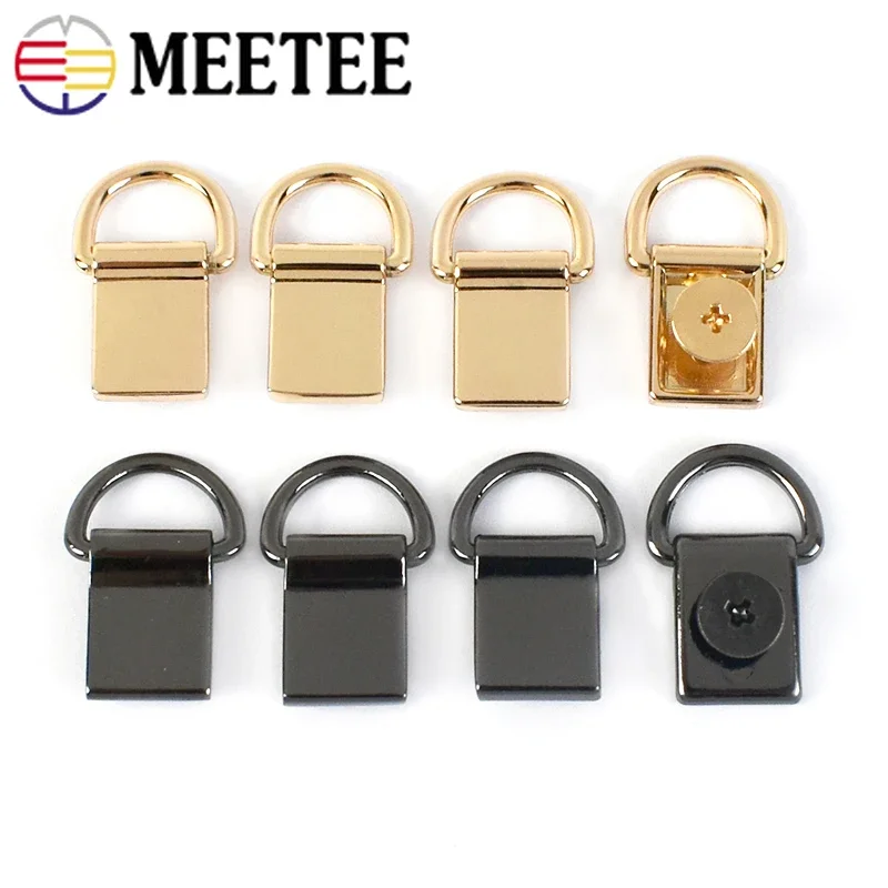 5/10/20Pcs Metal D Ring Bag Side Clip Buckles Screw Connector Hanger ...
