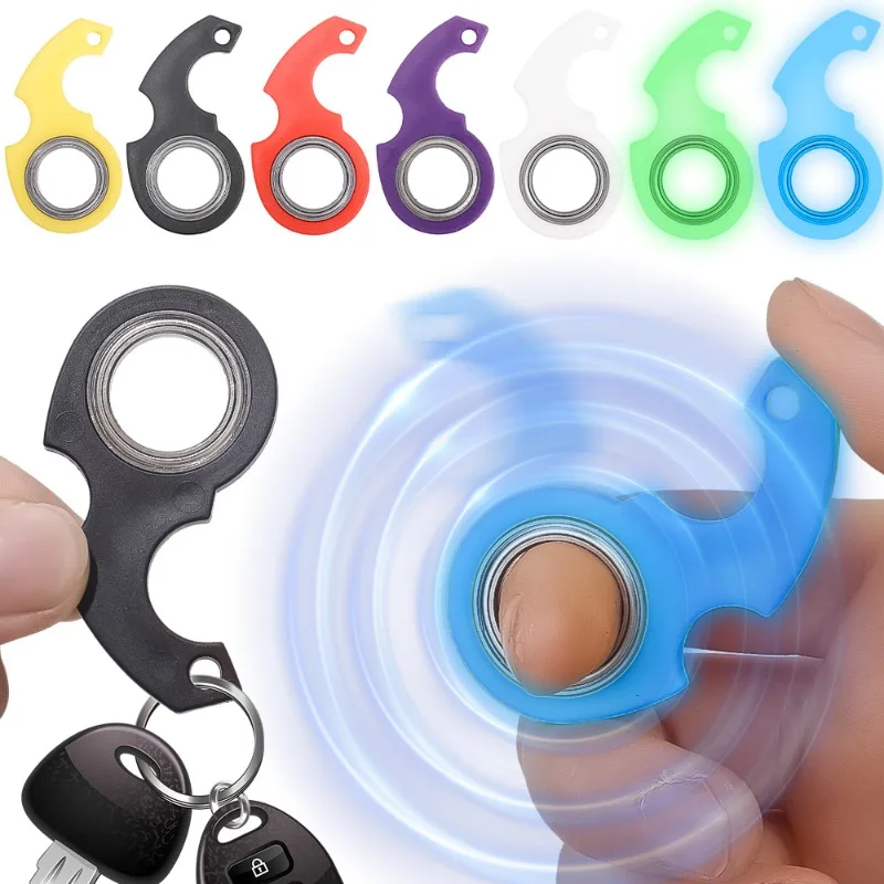 Second-Generation-Fingertip-Rotation-Key-Chains-Decompression-Spinner ...
