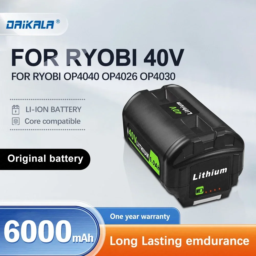 40V-6000mAh-Li-ion-Battery-for-Ryobi-OP4040-OP4026-OP4030-OP4050 ...