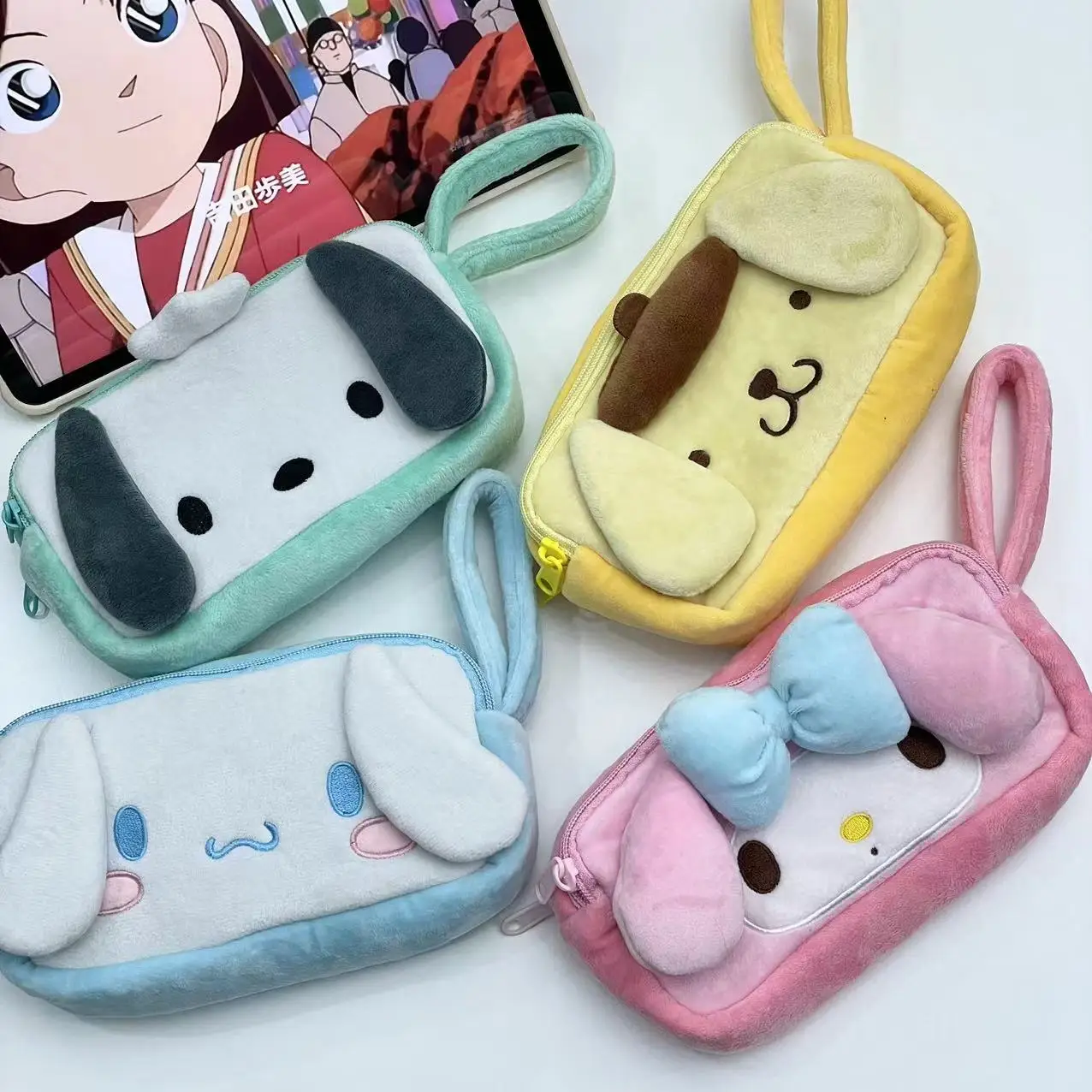 Sanrio-Kuromi-My-Melody-Cosmetic-Bag-Cinnamoroll-Pom-Pom-Purin-Pochacco ...