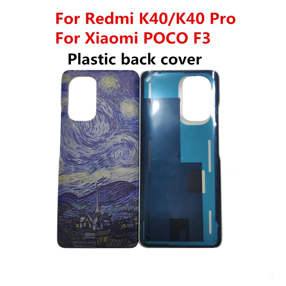 Plastic-For-Xiaomi-Redmi-K40-Battery-Back-Cover-Back-For-Redmi-K40-Pro ...