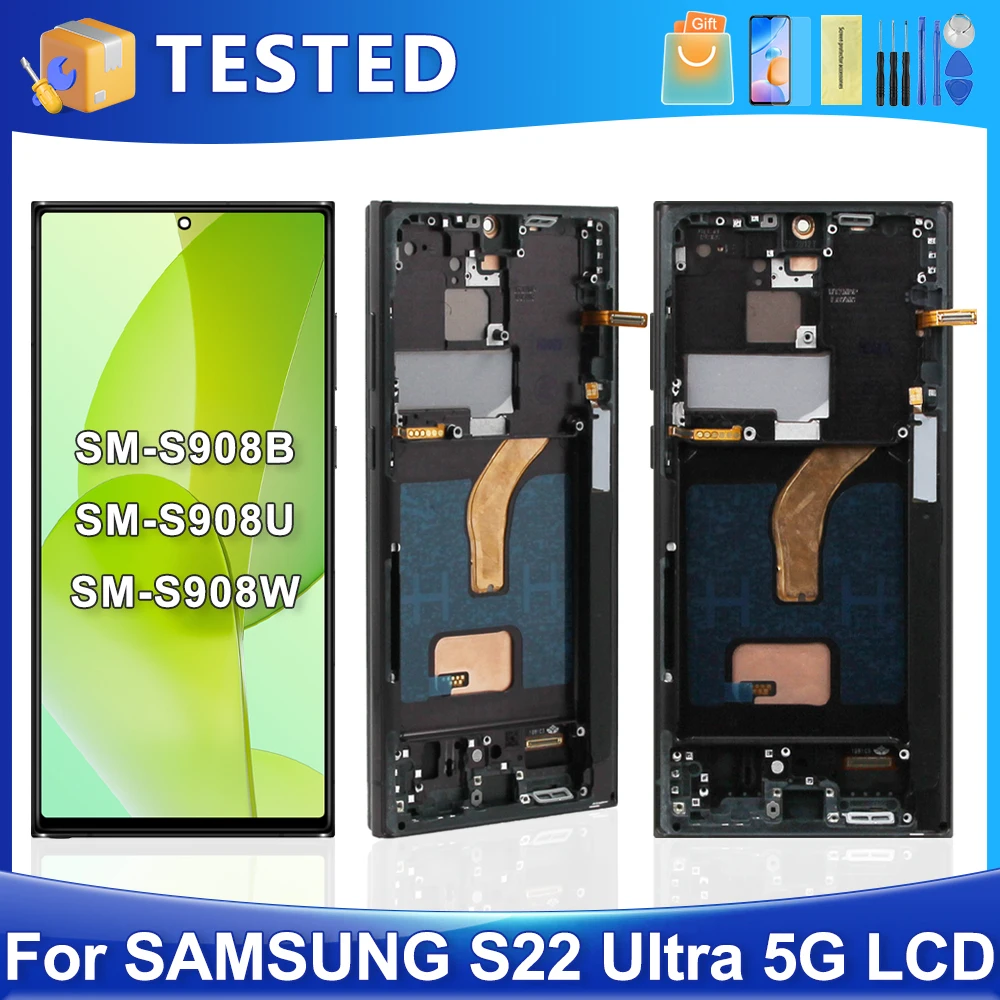 6-8-S22-Ultra-For-Samsung-For-S22Ultra-S908-S908B-S908U-S908W-S908E-LCD ...