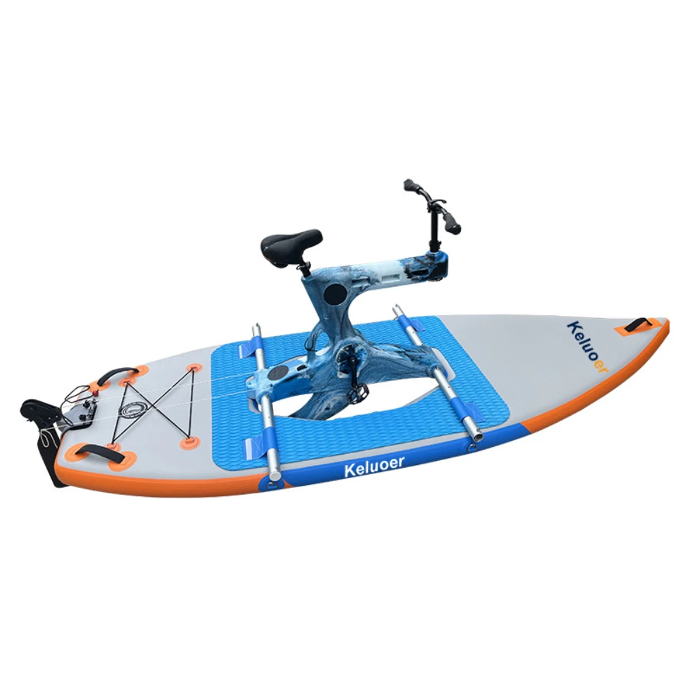 Single Water Sup Bike Inflatable Pontoon Water Bike Recreational Wading ...